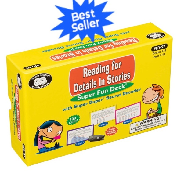 Super Duper | Toys | Reading For Details In Stories Super Fun Deck ...